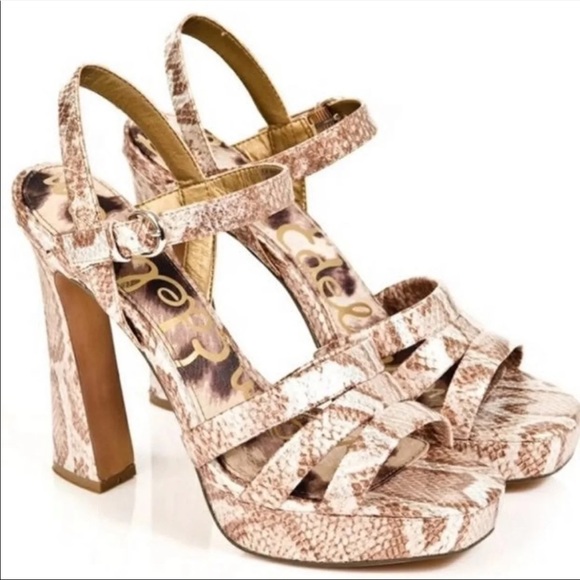 Sam Edelman | Shoes | Sam Edelman Ice Snakeskin Taryn Pumps | Poshmark